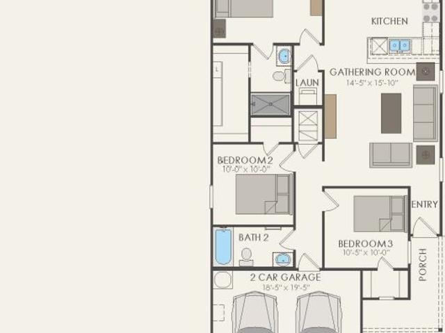 3 Bed, 2 Bath New Home plan in Princeton, TX