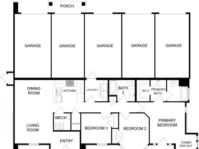 3 Bed, 2 Bath New Home plan in Riverton, UT