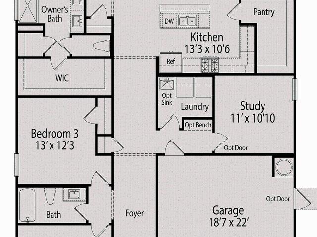 3 Bed, 2 Bath New Home plan in Southern Pines, NC