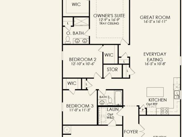 3 Bed, 2 Bath New Home plan in Spartanburg, SC