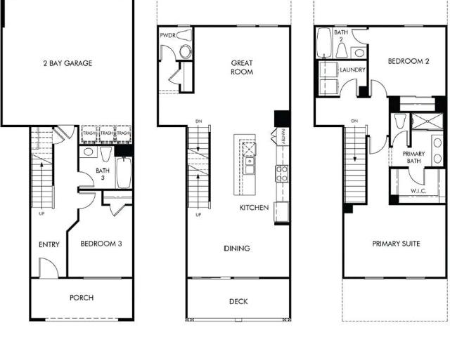 3 Bed, 3 Bath New Home plan in Pomona, CA