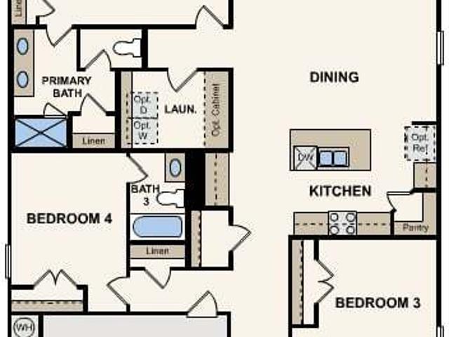4 Bed, 3 Bath New Home plan in San Antonio, TX