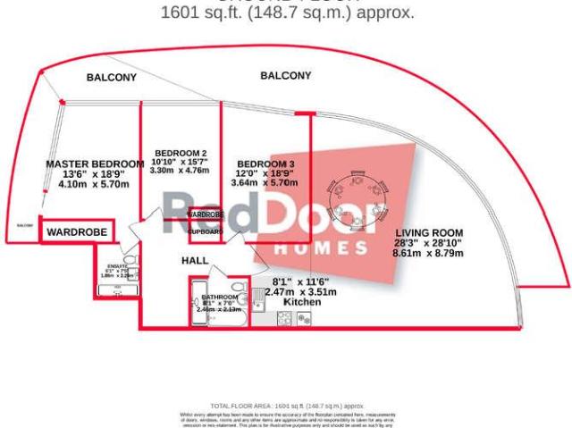 3 bed flat for sale