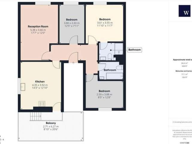 3 bed flat for sale