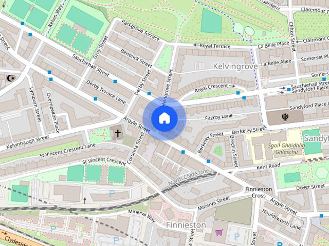 3 Bed ground floor in Finnieston