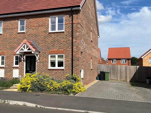 3 bed semi with large garden in lovely village