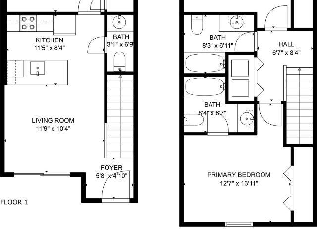 3 Bedroom/2.5 Bathroom only 1/2 Mile from IU Stadium