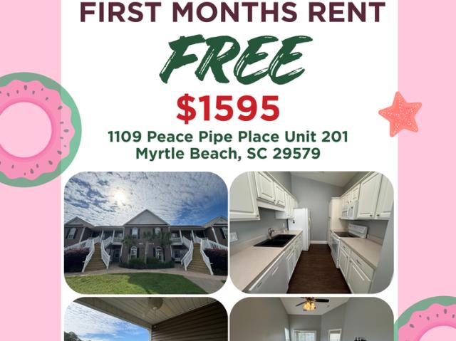 3 Bedroom Condo for Rent at 1109 Peace Pipe Pl #201, Myrtle Beach, SC 29579