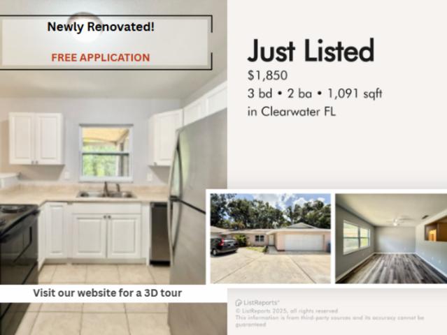 3 Bedroom Condo for Rent at 15657 Waverly St, Clearwater, FL 33760