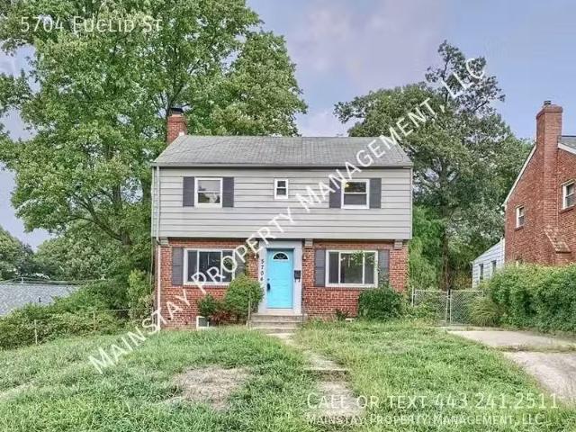 3 Bedroom Cheverly Single Family Home! 5704 Euclid St