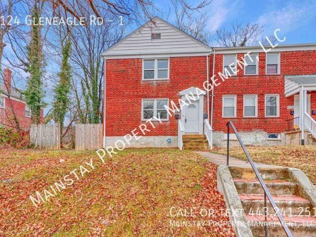 3 Bedroom Apartment for Rent at 1124 Gleneagle Rd #1, Baltimore, MD 21239 Glen Oaks