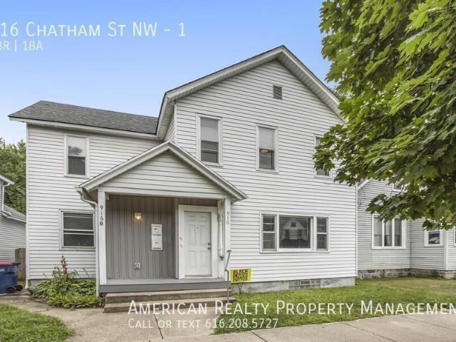 3 Bedroom Apartment for Rent at 916 Chatham St Nw #1, Grand Rapids, MI 49504 SWAN