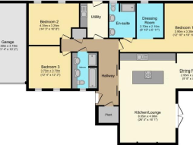 3 bedroom detached bungalow for sale in North Hykeham, Lincoln, Lincolnshire, LN6