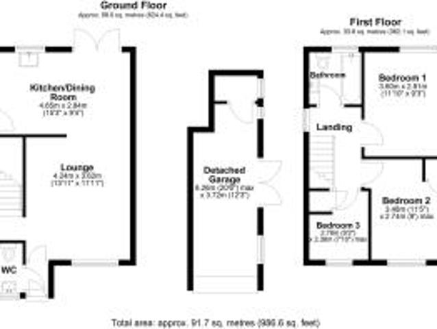 3 bedroom detached house for sale in Bowland Drive, Ipswich, Suffolk, IP8