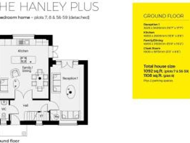 3 bedroom detached house for sale in Plots 57, Hanley Plus, Severn Meadows, WR8