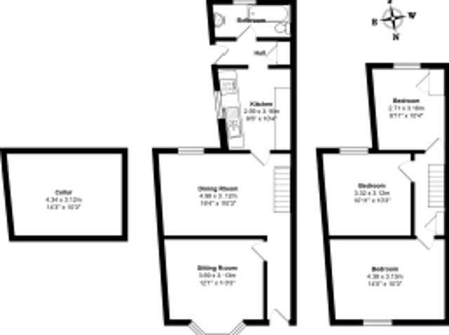 3 bedroom end of terrace house for sale in North Hill Road, Ipswich, Suffolk, IP4