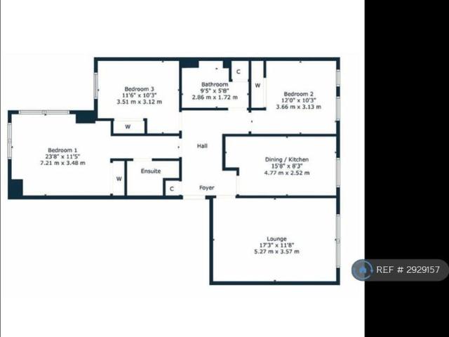 3 bedroom flat to rent