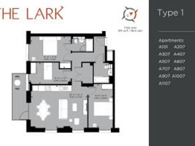 3 bedroom flat for rent in The Lark, Moat Street, SW11