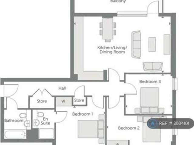 3 bedroom flat for rent in Truman Way, Dartford, DA1