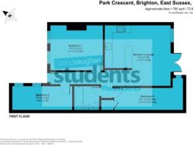 3 bedroom flat for rent in Park Crescent, Brighton, East Sussex, BN2