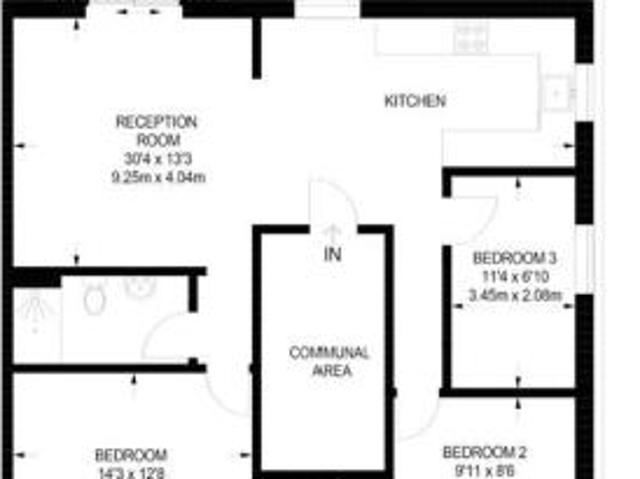 3 bedroom flat for rent in Roehampton Vale, London, SW15