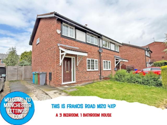 3 bedroom house for rent in Francis Road Manchester, M20 4XP, M20