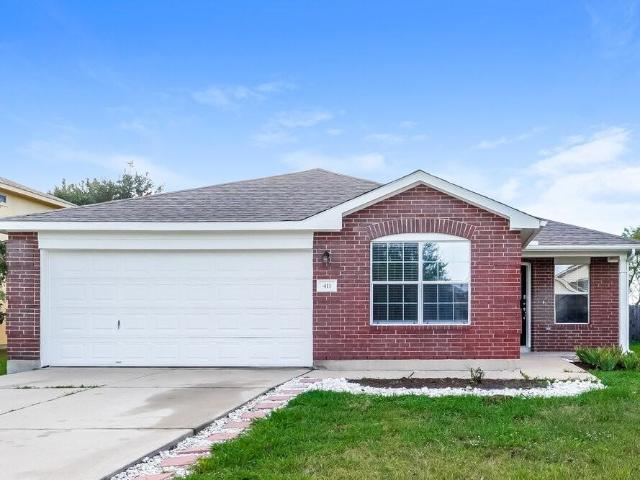3 Bedroom Home for Rent at 411 Saul St, Hutto, TX 78634