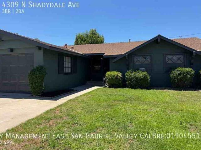3 Bedroom Home for Rent at 4309 N Shadydale Ave, Vincent, CA 91722 Vincent