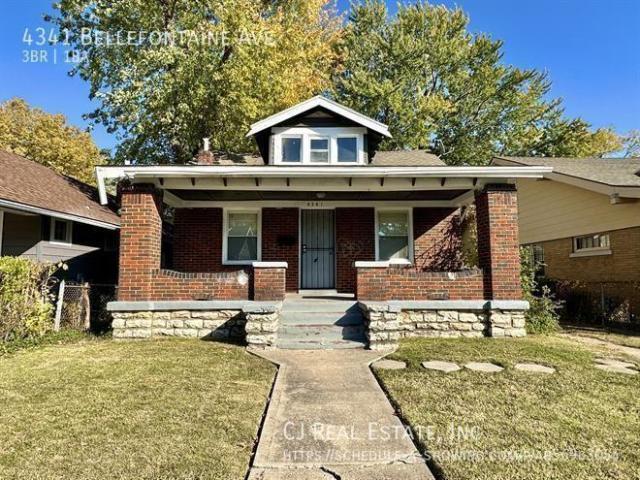 3 Bedroom Home for Rent at 4341 Bellefontaine Ave, Kansas City, MO 64130 Oak Park Southwest