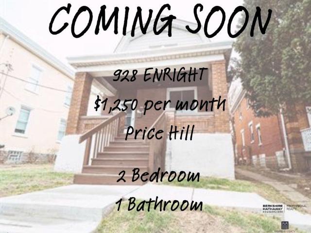 3 Bedroom Home for Rent at 928 Enright Ave #1, Cincinnati, OH 45205 East Price Hill