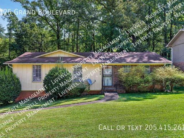 3 Bedroom Home for Rent at 1125 Grand Blvd, Birmingham, AL 35214 Smithfield Estates