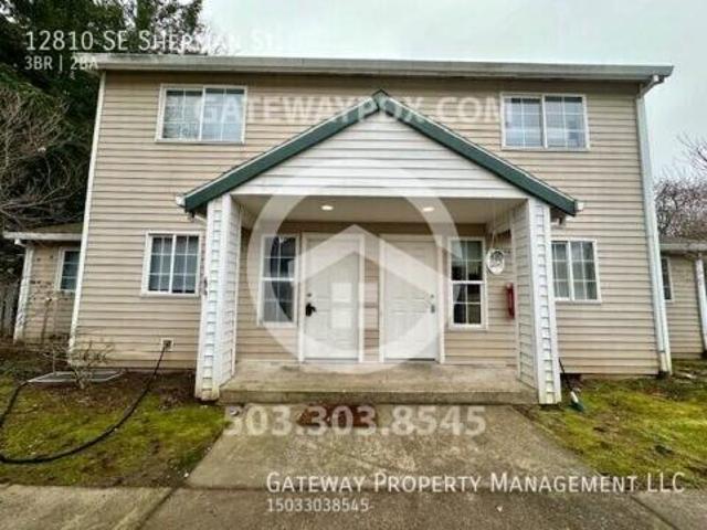 3 Bedroom Home for Rent at 12810 Se Sherman St, Portland, OR 97233 Mill Park