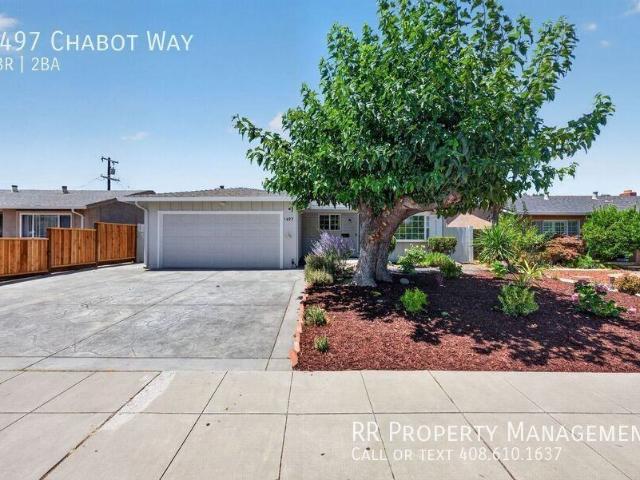3 Bedroom Home for Rent at 1497 Chabot Way, San Jose, CA 95122 Hillview North