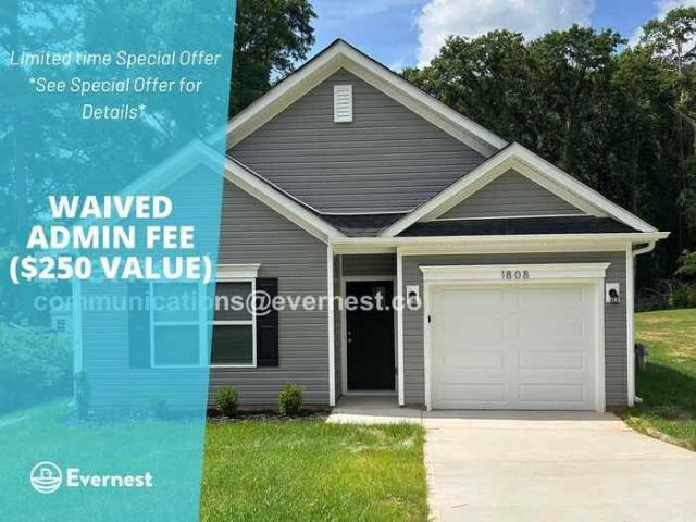 3 Bedroom Home for Rent at 1808 Hemlock Ave, Gastonia, NC 28054