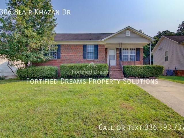 3 Bedroom Home for Rent at 2306 Blair Khazan Dr, Greensboro, NC 27405