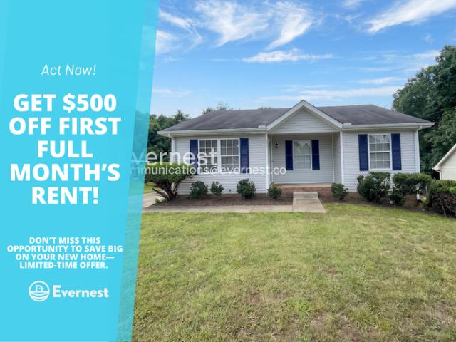 3 Bedroom Home for Rent at 320 Donna Dr, Clarksville, TN 37042