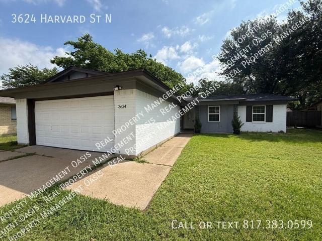 3 Bedroom Home for Rent at 3624 Harvard St N, Irving, TX 75062 Country Club Estates
