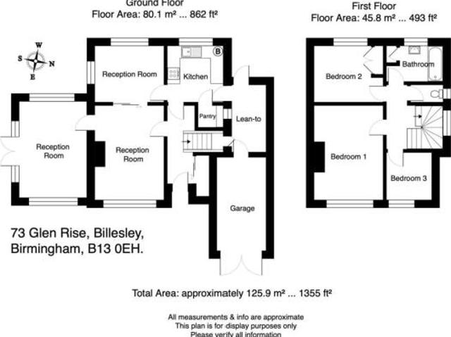 3 bedroom link detached house for sale in Glen Rise, Billesley, Birmingham, B13