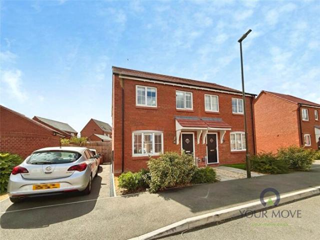 3 Bedroom Semi Detached House To Rent In Holden Drive, Midway, Swadlincote, Derbyshire, DE11