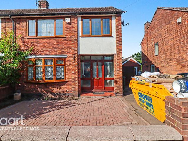 3 Bedroom Semi Detached House To Rent In Ivybridge Road, Coventry, CV3