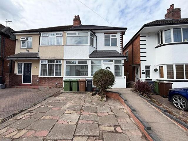 3 Bedroom Semi Detached House To Rent In Summerfield Road, Solihull, B92