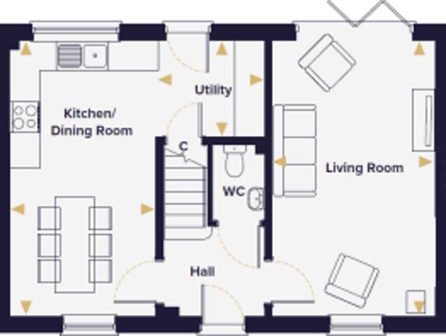 3 bedroom semi detached house for sale in Binney Road, Drayton, Norwich, NR8 7AD, NR8