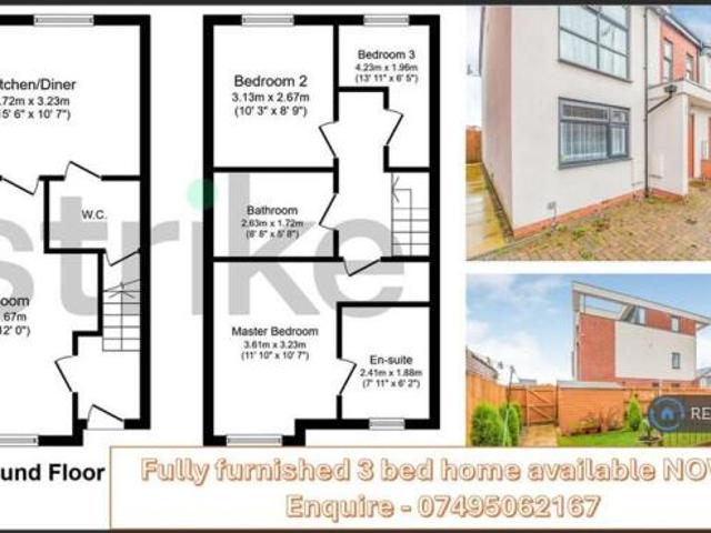 3 bedroom semi detached house for rent in Yew Tree Road, Manchester, M14