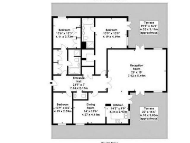 3 bedroom penthouse for rent in Brasenose Drive, London, SW13