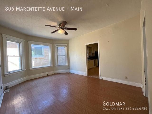 3 Bedroom Plus Den Main Floor of Duplex in Walkerville