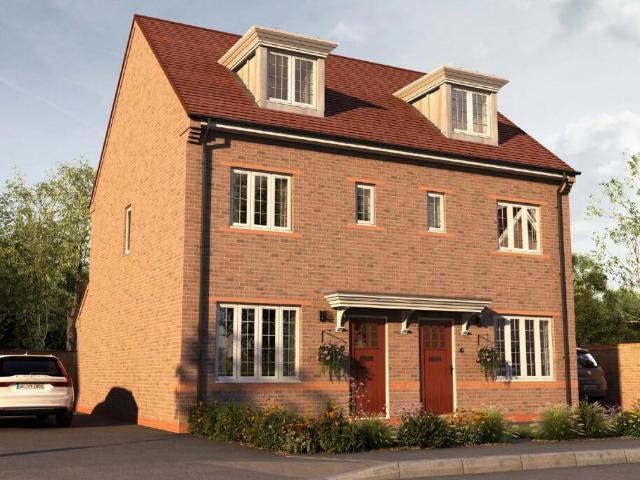 3 bedroom town house for sale in Off new Sandy lane, Harlestone, Northampton, NN7 4UR, NN7