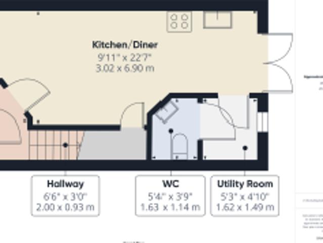 3 bedroom terraced house for sale in Coral Close, City Point, DE24