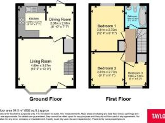 3 bedroom terraced house for sale in Apperley Drive, Quedgeley, Gloucester, Gloucestershire, GL2