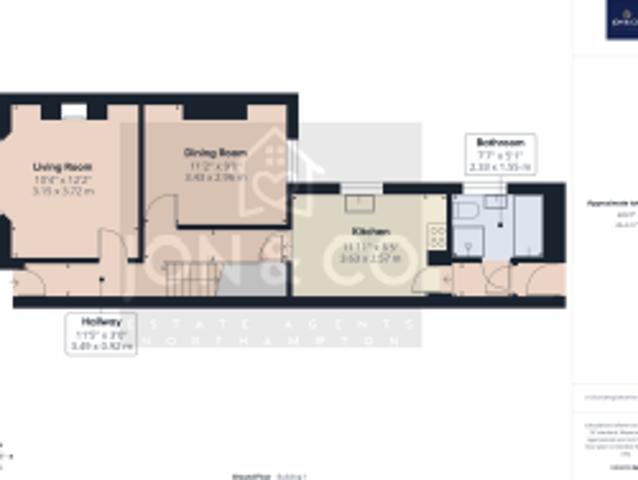 3 bedroom terraced house for sale in Ashburnham Road | Abington | NN1