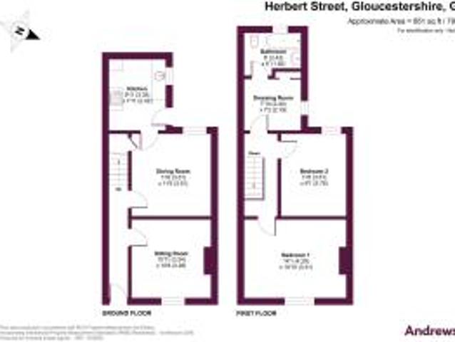 3 bedroom terraced house for sale in Herbert Street, Gloucester, Gloucestershire, GL1